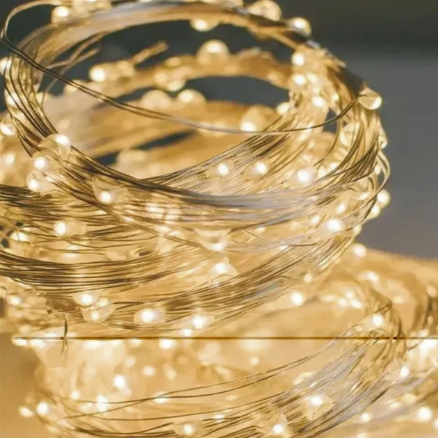 Гирлянда - штора LED Eurolamp 3х3 м USB 2700К (автономная работа через ...