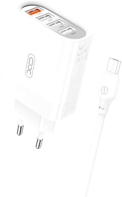 Сетевое зарядное устройство XO QC 3.0 L100 36W (18W/1USB + 2.4A/3 USB ...