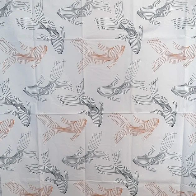 Шторка для ванной WERK Морской танец с кольцами 180x180 см WK-10006 ...