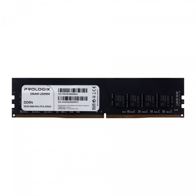 Модуль памяти DDR4 16GB/2666 Prologix (PRO16GB2666D4) – фото, отзывы ...
