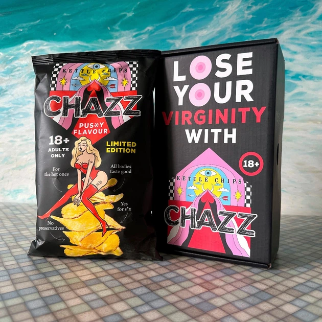 Чіпси Chazz Chips Pus*y Flavour Box 90 г в подарунковій коробці ...