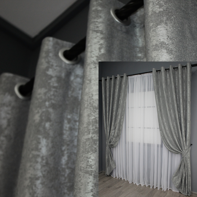 Комплект штор на люверсах VR-Textil Жаккард Sultan YL № 1212ш 150х250 ...