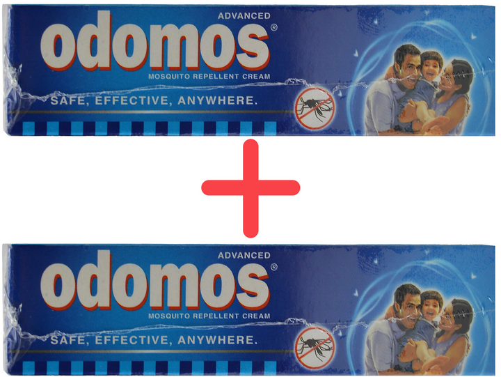 Упаковка крема Dabur Odomos Advanced От комаров 25 г х 2 шт ...
