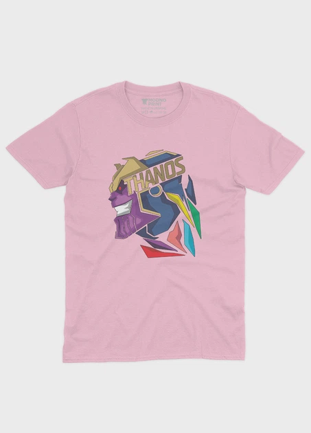 Футболка MODNO з принтом супезлодія - Танос 156-164 см Блідо-рожевий (TS001-1-LPINKJ-006-019-002 ...