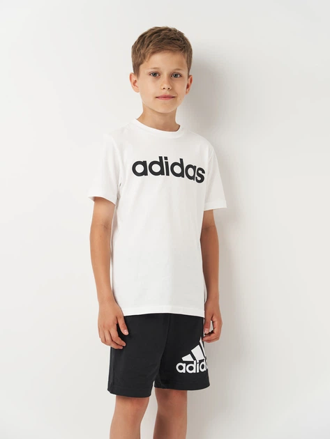 подростковая футболка для мальчика Adidas U Lin Tee Ic9969 146 152 см