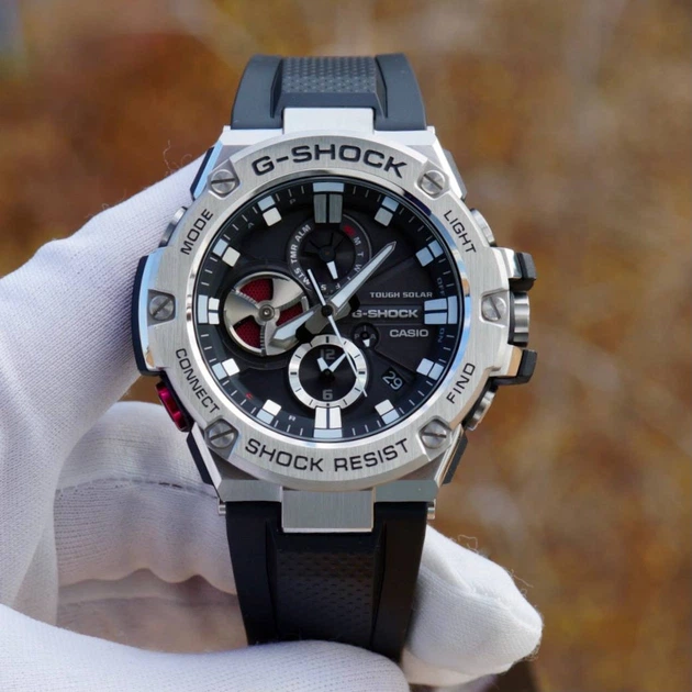 Часы Casio G-SHOCK GST-B100-1AER Bluetooth – купить онлайн на ROZETKA