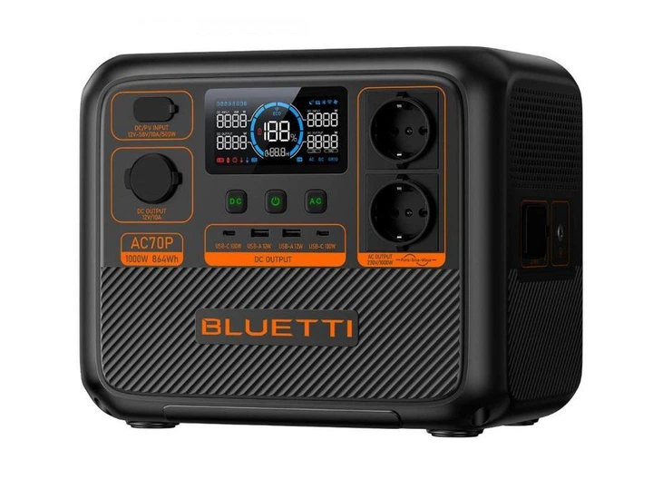 Зарядна станція Bluetti AC70P, 1000 Вт, 864 Вт*год (AC70P) – фото, отзывы, характеристики в ...