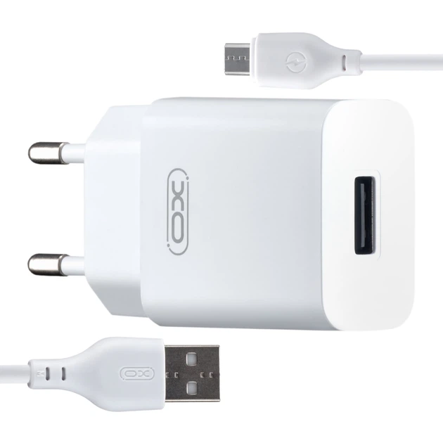 СЗУ XO L99 (EU) 2.4A Home charger with Micro cable (NB103) Micro – фото, отзывы, характеристики ...