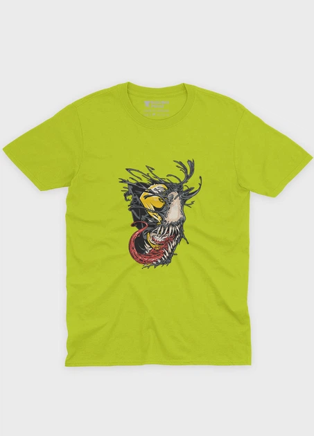 Жіноча футболка MODNO з принтом суперзлодія - Веном S Лаймовий (TS001-1-BLI-006-013-003-F) от ...