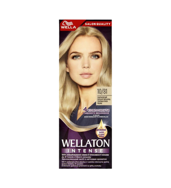 Крем-фарба для волосся Wellaton інтенсивна 10/81 Ультрасвітлий ...