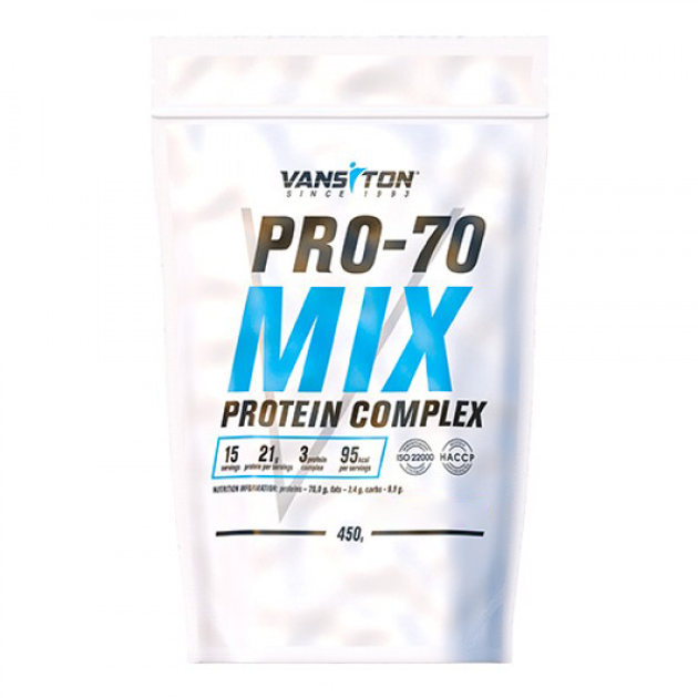 Протеин Pro-70 Mix, 450 грамм Шоколад-кокос Vansiton (2000002924791 ...