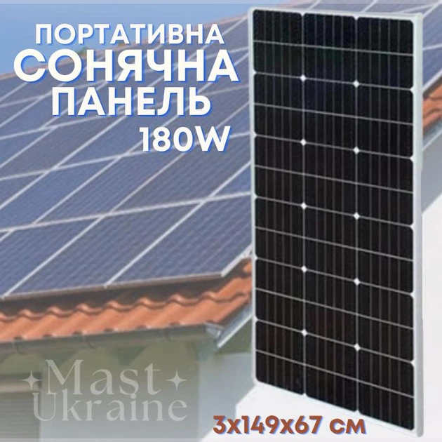 Портативная солнечная панель SL-180W-18M стекло ламинированное – купить ...