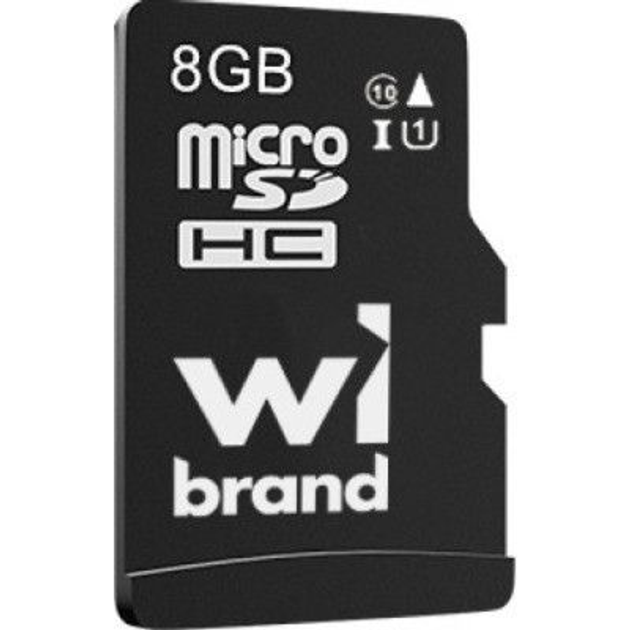 Карта памяти microSDHC, 8Gb, Class10, Wibrand, без адаптера (wicdhc10 ...