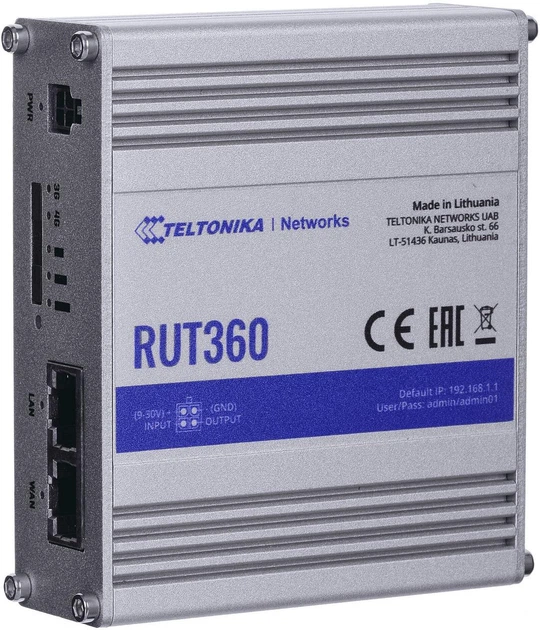 Бездротовий маршрутизатор (роутер) Teltonika RUT360 (RUT360000000 ...