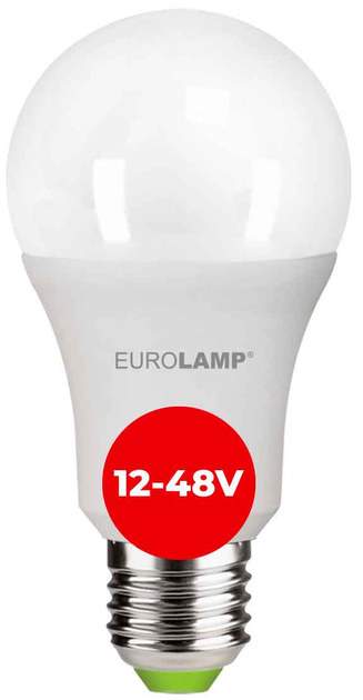 Светодиодная лампа EUROLAMP LED ECO A60 12W E27 4000K 12-48V – фото ...
