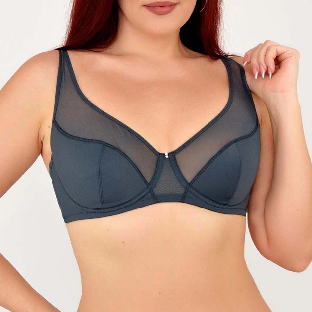 Бюстгальтер Acousma 71574 C 85C тёмно-серый – Брендовая одежда | ROZETKA