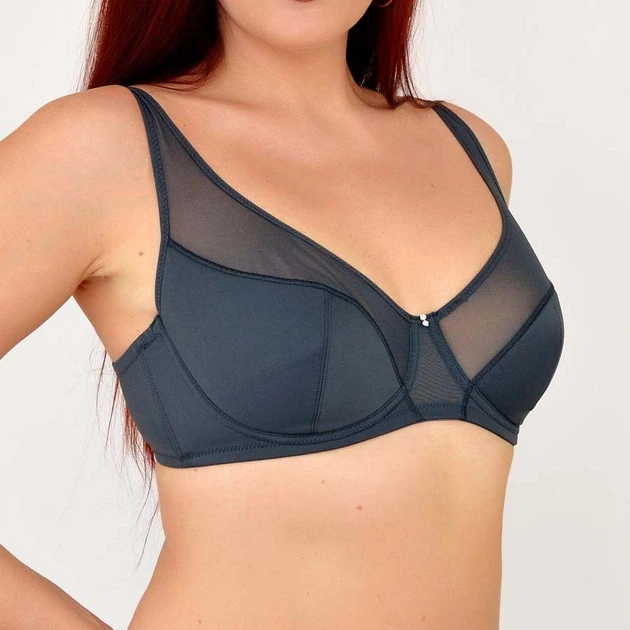 Бюстгальтер Acousma 71574 C 85C тёмно-серый – Брендовая одежда | ROZETKA