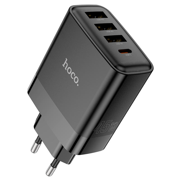 Сетевое Зарядное Устройство HOCO C127A 45W Черное – фото, отзывы ...