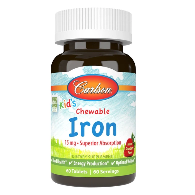 Carlson Chewable Iron 15 mg 60 tabs – фото, отзывы, характеристики в ...