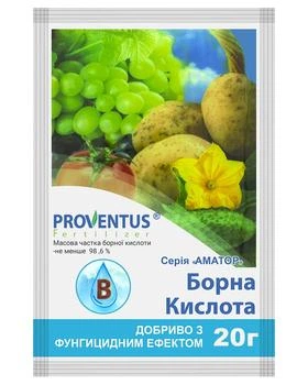 Удобрение Борная кислота 20г Proventus – фото, отзывы, характеристики в ...