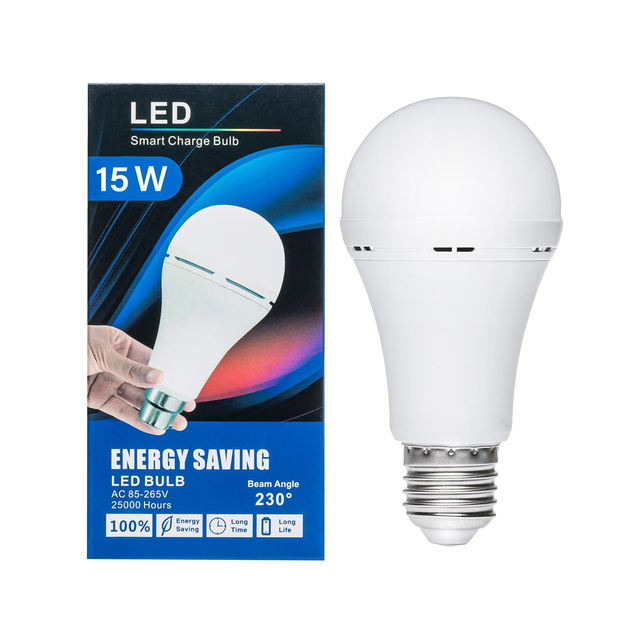 Акумуляторна LED лампочка Е27 15W з батарейкой 1500 mAh 6500К ...