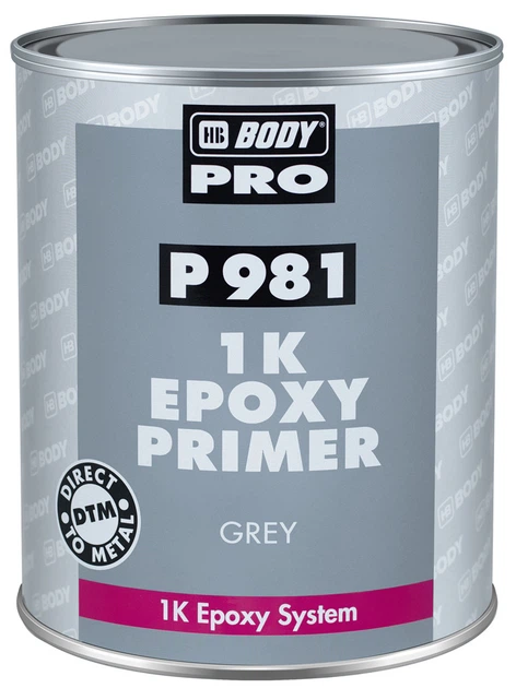 Епоксидний грунт однокомпонентний HB BODY P981 1K Epoxy, 1 л Сірий (9810700001) – фото, відгуки ...