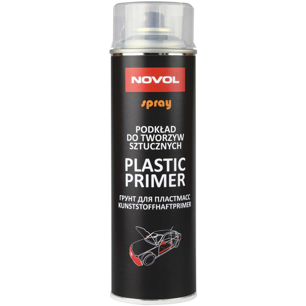 Грунт-праймер для пластика Novol Spray Plastic Primer, 500 мл Аэрозоль ...