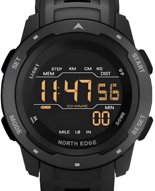 Мужские часы North Edge MARS Pro Nano Black 5BAR – купить онлайн на ROZETKA