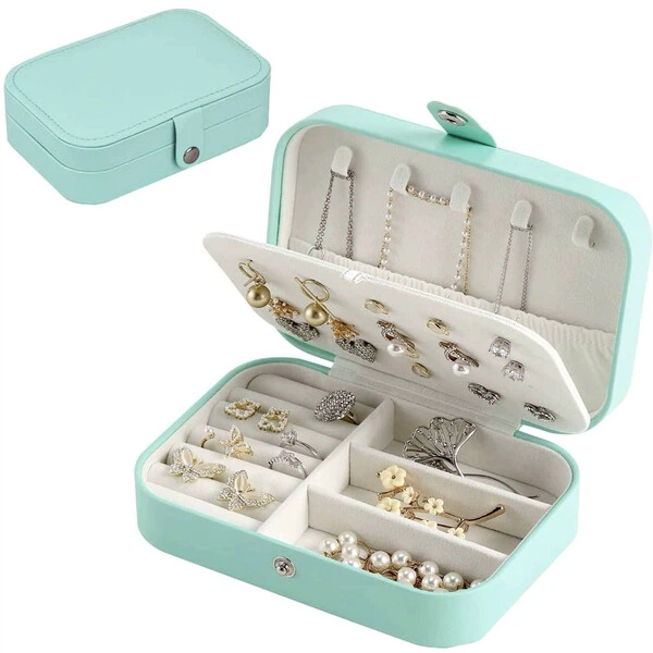 Шкатулка органайзер для прикрас біжутерії ювелірних виробів 16х11см Бірюзовий 3255731 від