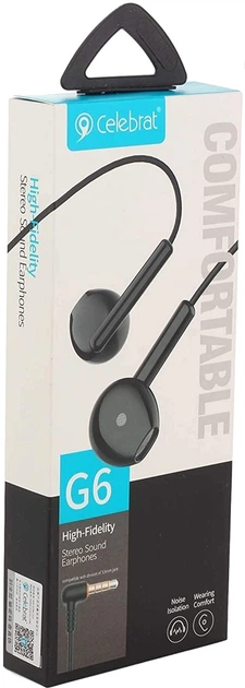 Наушники Celebrat G6 Black (1006642) купить в интернет-магазине ROZETKA - Наушники Celebrat G6 ...