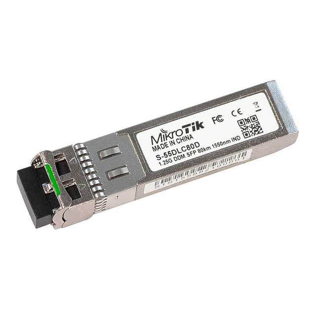 Интерфейсный одномодовый модуль SFP MikroTik S-55DLC80D 1.25G SM 80km ...