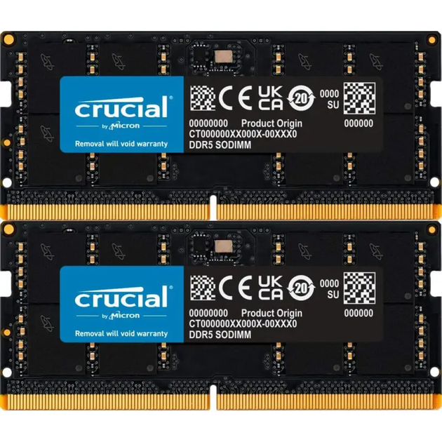 Оперативная память для ноутбука Crucial 64GB Kit (2x32GB) 1R*16 DDR5 ...