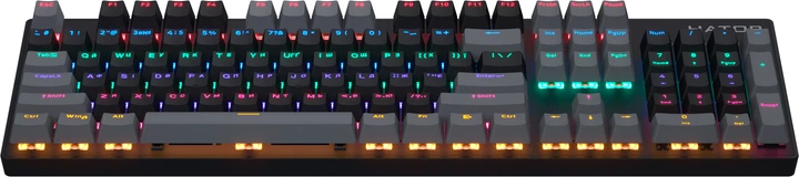 Клавіатура Hator Starfall Rainbow Origin, сині перемикачі, Чорно-Сіра ...