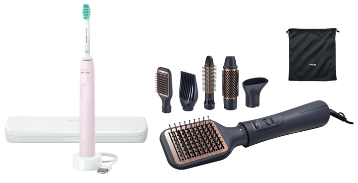 Электрическая зубная щетка PHILIPS Sonicare HX3673/11 Gemini 3100 + Фен ...