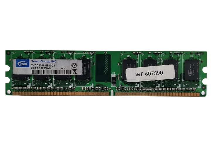Оперативна пам'ять Team Group DDR2 2Gb 800MHz PC2-6400U (TVDD2048M800C5 ...