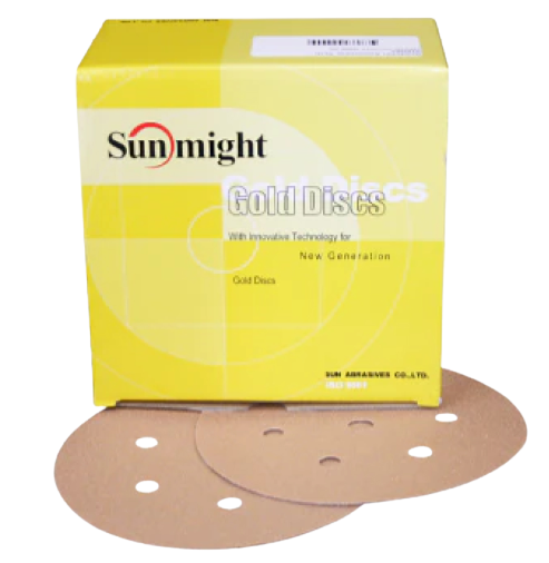 Круг шлифовальный абразивный на бумажной основе (7 отверстий) SunMight ...