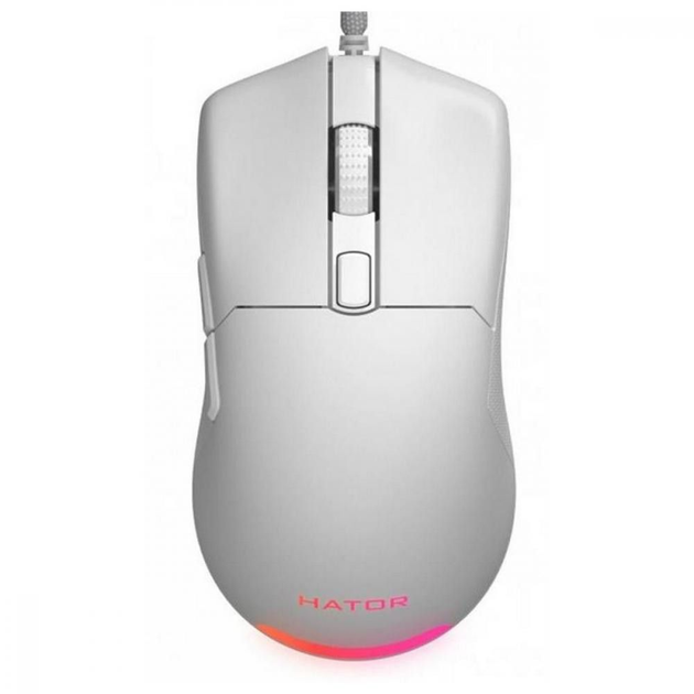 Мышь Hator Pulsar 2 White USB оптическая (сенсор PixArt 3327) RGB ...