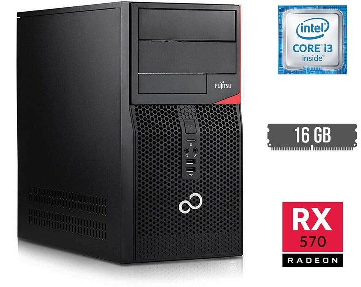 Игровой ПК Fujitsu Tower / Intel Core i3-6100 (2 (4) ядра по 3.7 GHz ...