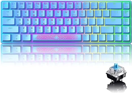 Ігрова провідна клавіатура Magic-Refiner MK14 Blue Switch keys Blue ...