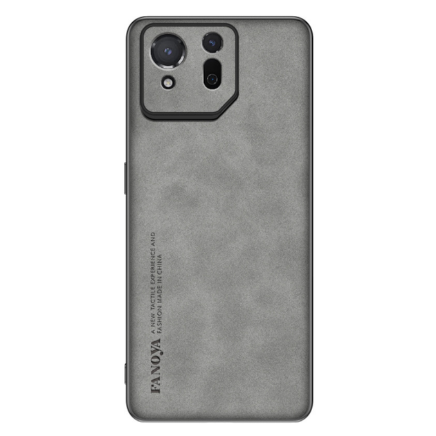 Кожаный чехол - накладка Fanoya для Asus Rog Phone 8 / 8 Pro gray ...