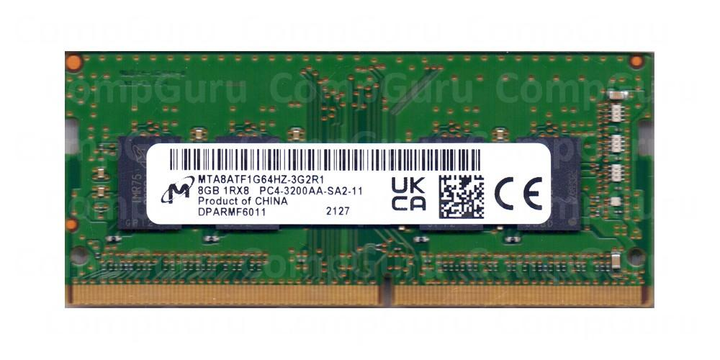 Оперативная память для ноутбука Micron DDR4 8GB 3200MHz SO-DIMM 1Rx8 ...