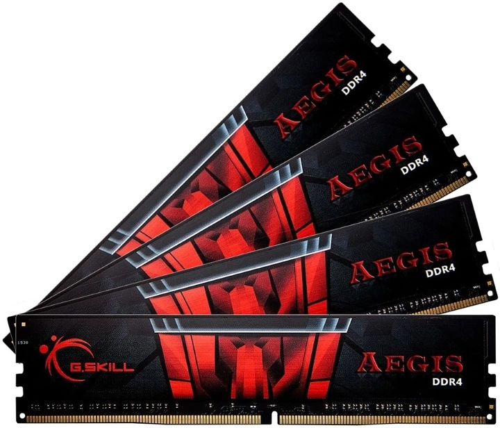 Оперативная память G Skill Ddr4 3200 65536mb Pc4 25600 Kit Of 4x16384 Aegis F4 3200c16q 64gis