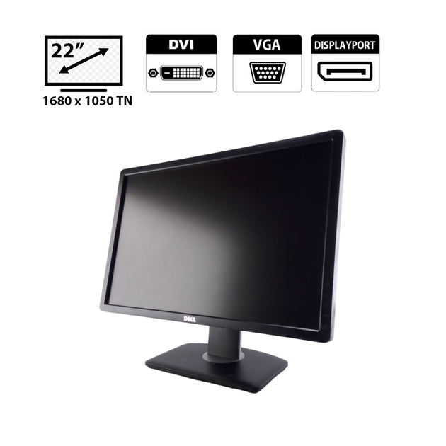 Монитор Dell P2213 / 22" (1680x1050) TN / DisplayPort, VGA, DVI б/у ...