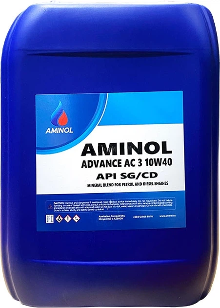 Моторное масло Aminol Advance AC3 10W40 20 л (AM164954) – фото, отзывы ...