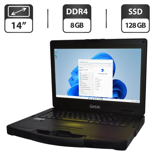 Напівзахищений ноутбук Б-клас Getac S410 G2 / 14" (1366x768) TN Touch / Intel Core i3-7100U (2 ...