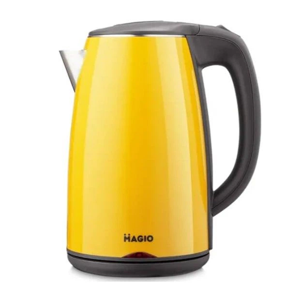 Електрочайник Magio MG-976 чайник-термос из нержавеющей стали для дома желтый 1.7 л 1800 Вт ...