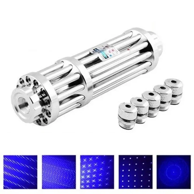 Лазерная указка RIAS YX-B017 50000mW 5 насадок Blue (3_05100) – фото ...