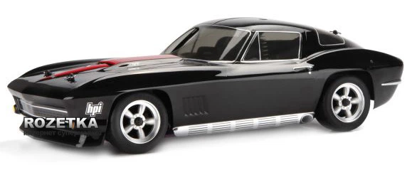 Модель автомобиля HPI Nitro RS4 3 EVO + with 1967 Chevrolet Corvette Body 4WD 1:10 (Black RTR ...
