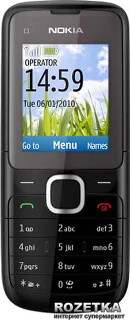 Мобильный телефон Nokia C1-01 Dark Grey – фото, отзывы, характеристики ...