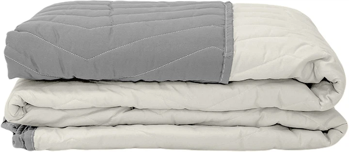 Покрывало Arcloud Double Face Бежевый/Серый двуспальное 180x215 см Стеганое (ELEPH SK+RD РОМБ ...